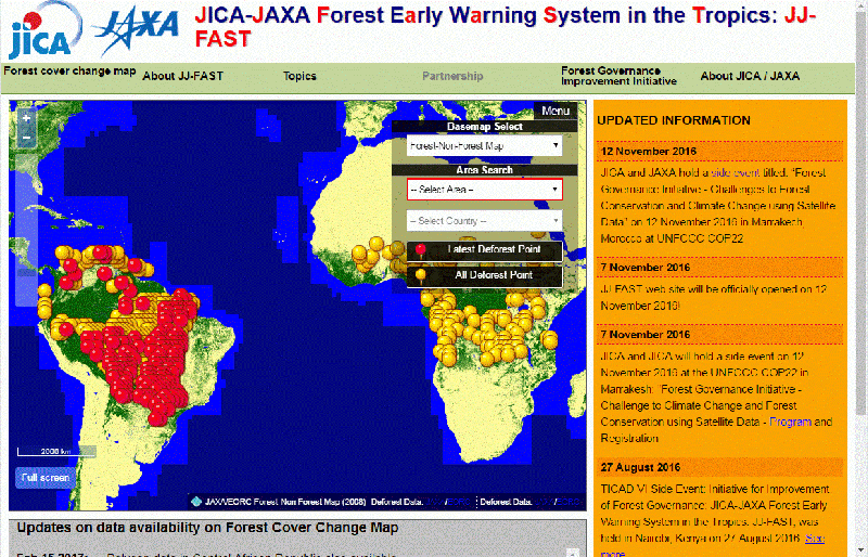 JICA-JAXA Forest Early Warning System in the Tropics